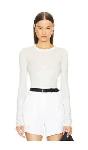 Cotton Citizen Marbella Long Sleeve Top - Bone
