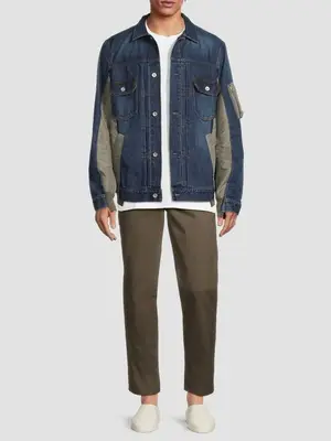Sacai Denim Mixed-media Jacket