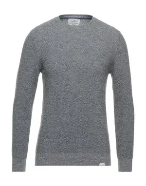 BROOKSFIELD Virgin Wool Crewneck Sweater - Grey