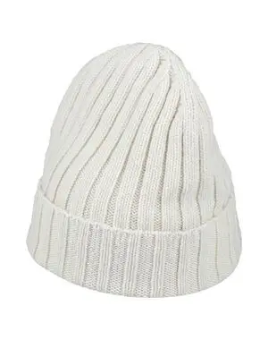 ARAGONA Cashmere Knit Hat White
