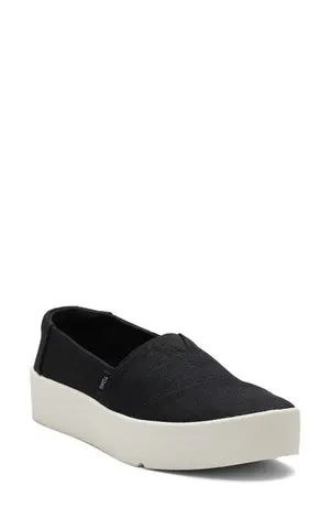 Toms Verona Platform Slip-on Sneakers - Black