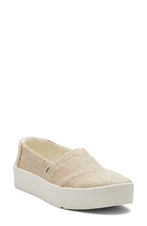 Toms Verona Platform Slip-on Sneakers - Natural