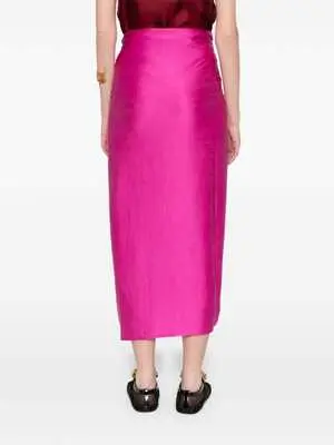 Dusan Self-tie Wrap Skirt