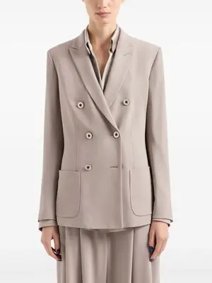 Giorgio Armani Double-breasted Blazer - Neutrals