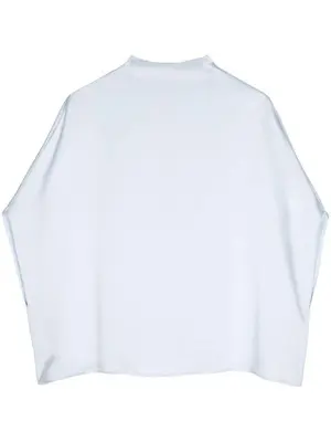 Lapointe Cape-design Satin Blouse
