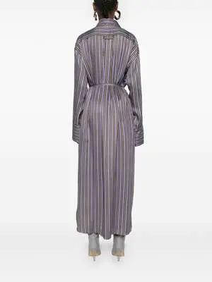 Acne Studios Striped Midi Shirt Dress