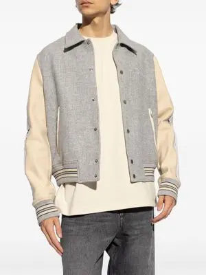 Amiri Contrasting-sleeve Bomber Jacket