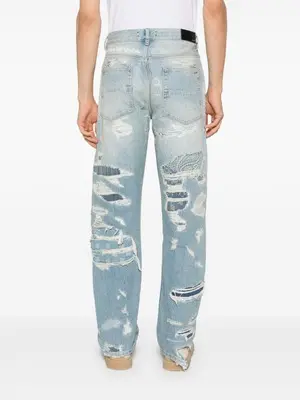 Amiri Repaired Straight-leg Jeans