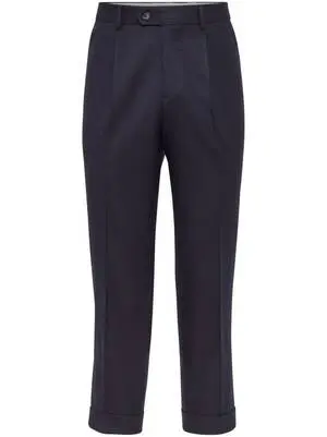 Brunello Cucinelli Cotton Tapered Trousers