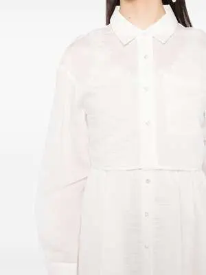 B+AB Crinkled Two-piece Dress Set - White
