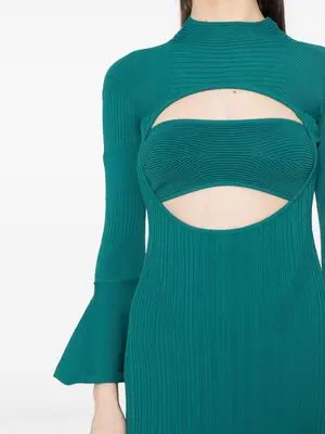 Cult Gaia Layered Cut-out Midi Dress
