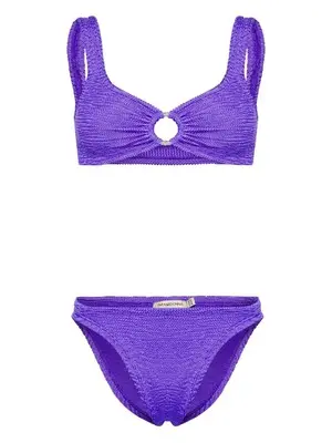 PARAMIDONNA Irina Seersucker Bikini - Purple