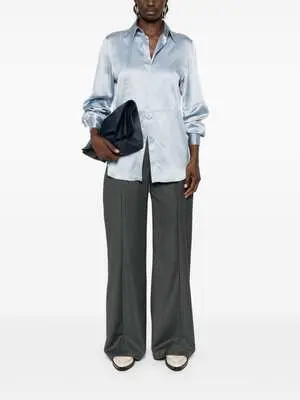 Brunello Cucinelli Long-sleeve Satin Shirt
