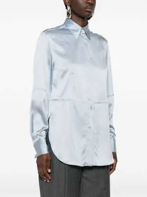Brunello Cucinelli Long-sleeve Satin Shirt