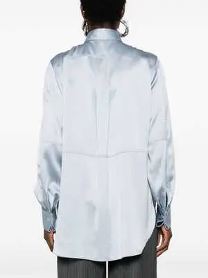Brunello Cucinelli Long-sleeve Satin Shirt