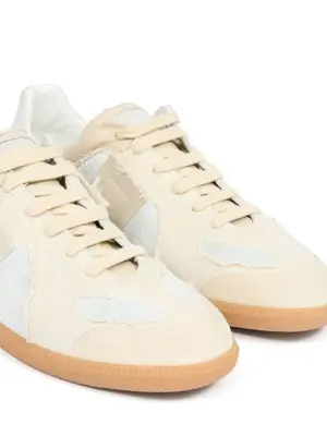 MAISON MARGIELA Replica Inside Out Leather Sneakers - Neutrals