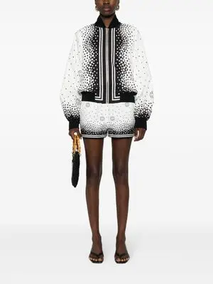 Elie Saab Monogram Cotton Shorts