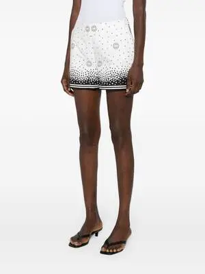 Elie Saab Monogram Cotton Shorts