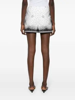 Elie Saab Monogram Cotton Shorts