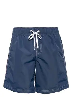 Sundek Stripe Detail Swim Shorts - Blue
