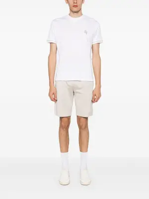 Eleventy Logo-embroidered Cotton T-shirt