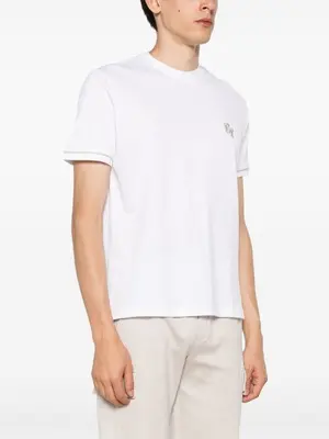 Eleventy Logo-embroidered Cotton T-shirt