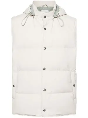 Eleventy Hooded Padded Gilet