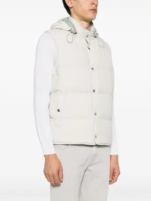 Eleventy Hooded Padded Gilet