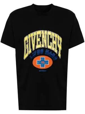 Givenchy Graphic-print Cotton T-shirt - Black