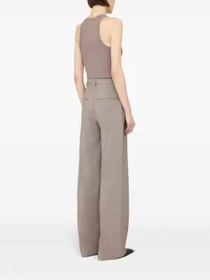 ANINE BING Eva Ribbed Tank Top - Brown