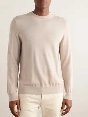 Nn07 Ted 6605 Wool Sweater - Neutrals