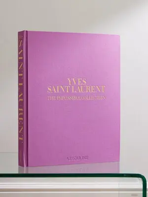 Assouline Yves Saint Laurent: The Impossible Collection Hardcover Book - Purple