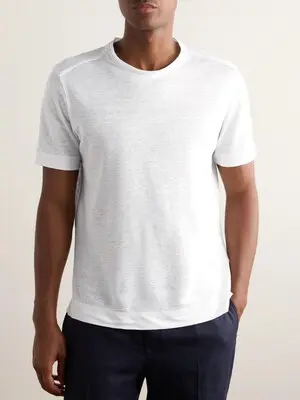 Zegna Linen-jersey T-shirt - White