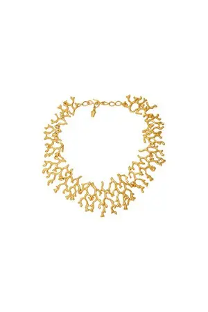 KENNETH JAY LANE Sea Branch Necklace - Gold