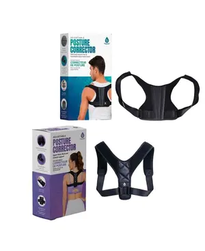 PURSONIC Posture Corrector Duo: Him And Her - Black