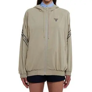 Prada Logo Jacket - Beige