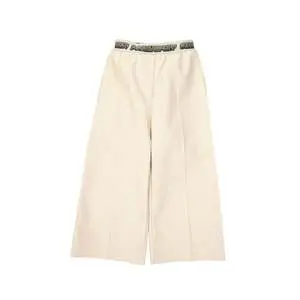 Stella McCartney Cropped Logo Pants - Beige