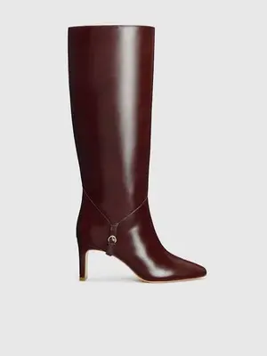 REFORMATION Gaelle Knee-high Boots - Red