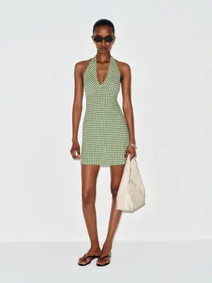 REFORMATION Delanie Mini Dress - Green