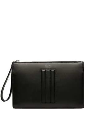 Bally Panel-detail Leather Clutch - Black