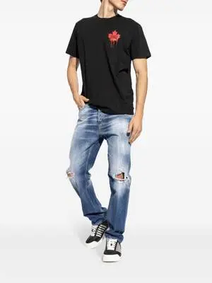 Dsquared2 Ripped Straight-leg Jeans