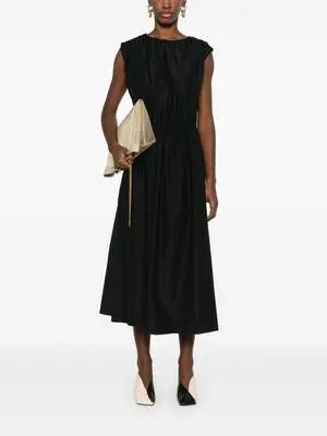 Loulou De Saison Aphrodite Gathered Midi Dress