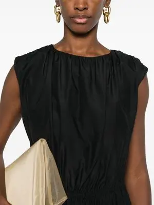 Loulou De Saison Aphrodite Gathered Midi Dress