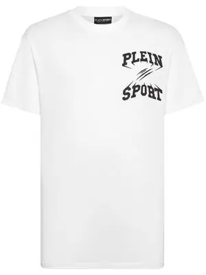 PLEIN SPORT Logo-print Crew-neck T-shirt - White