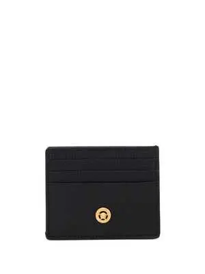 Versace Medusa Leather Cardholder - Black