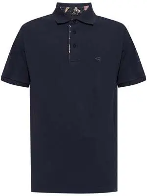 Etro Logo-embroidered Cotton Polo Shirt