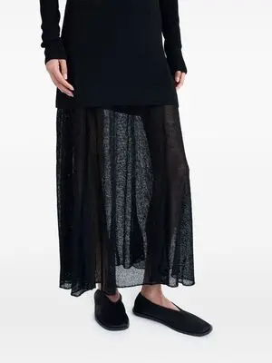 Proenza Schouler Anita Fine-knit Maxi Dress - Black