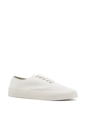 Maison Kitsuné Lace-up Canvas Sneakers - White