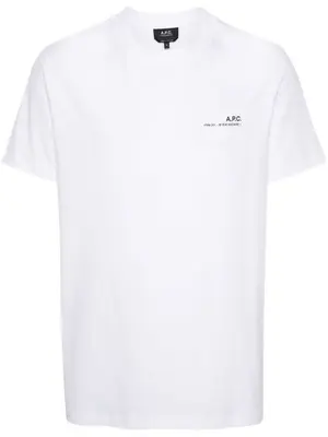A.p.c. Logo-print Cotton T-shirt - White