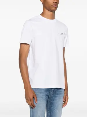 A.p.c. Logo-print Cotton T-shirt - White